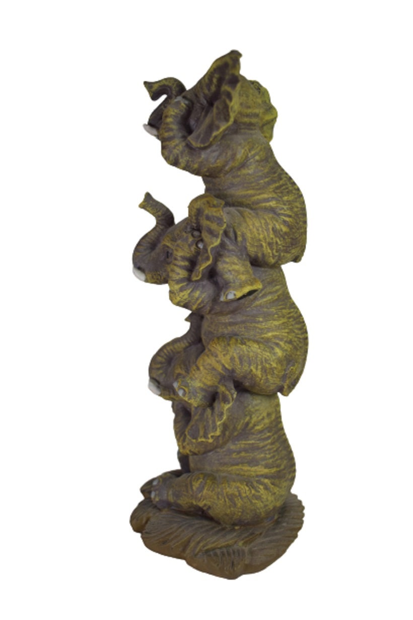 Elephant See No Evil Totem Pole Figurine Statue by Design - Etsy