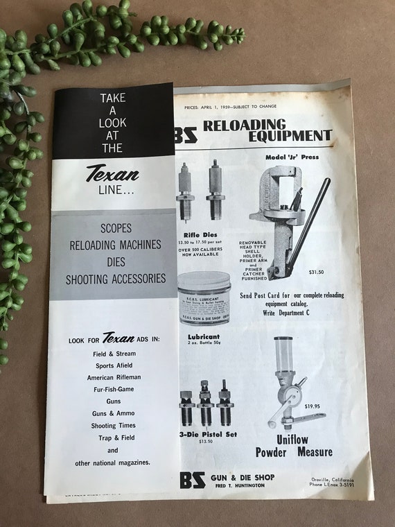 Vintage RCBS / Texan Reloading Machines Equipment Price - Etsy