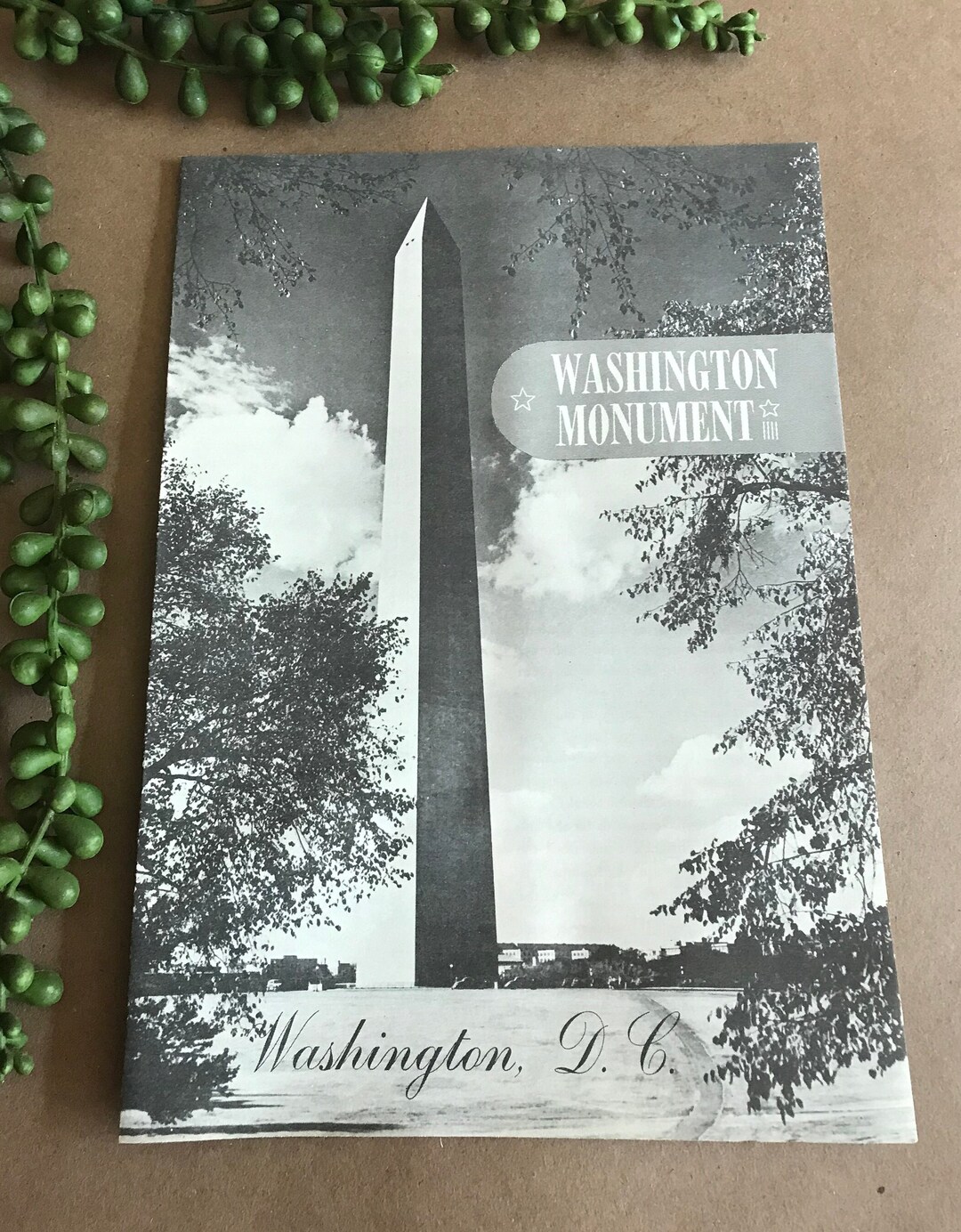 Vintage 1958 Washington Monument Visitor’s Guide ~ US Capitol Tourist ...