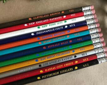 Nfl Football Pencils - Etsy