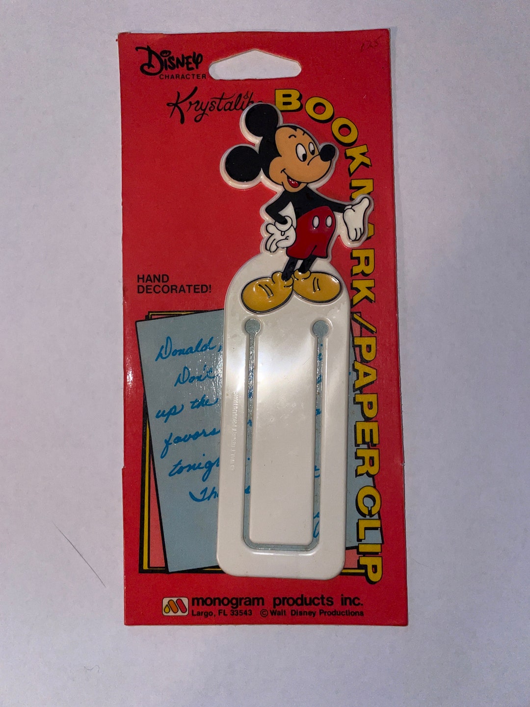 Mickey Mouse Bookmark - Etsy