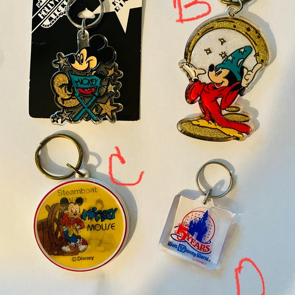 Mickey Mouse Key Chain Vintage - Etsy