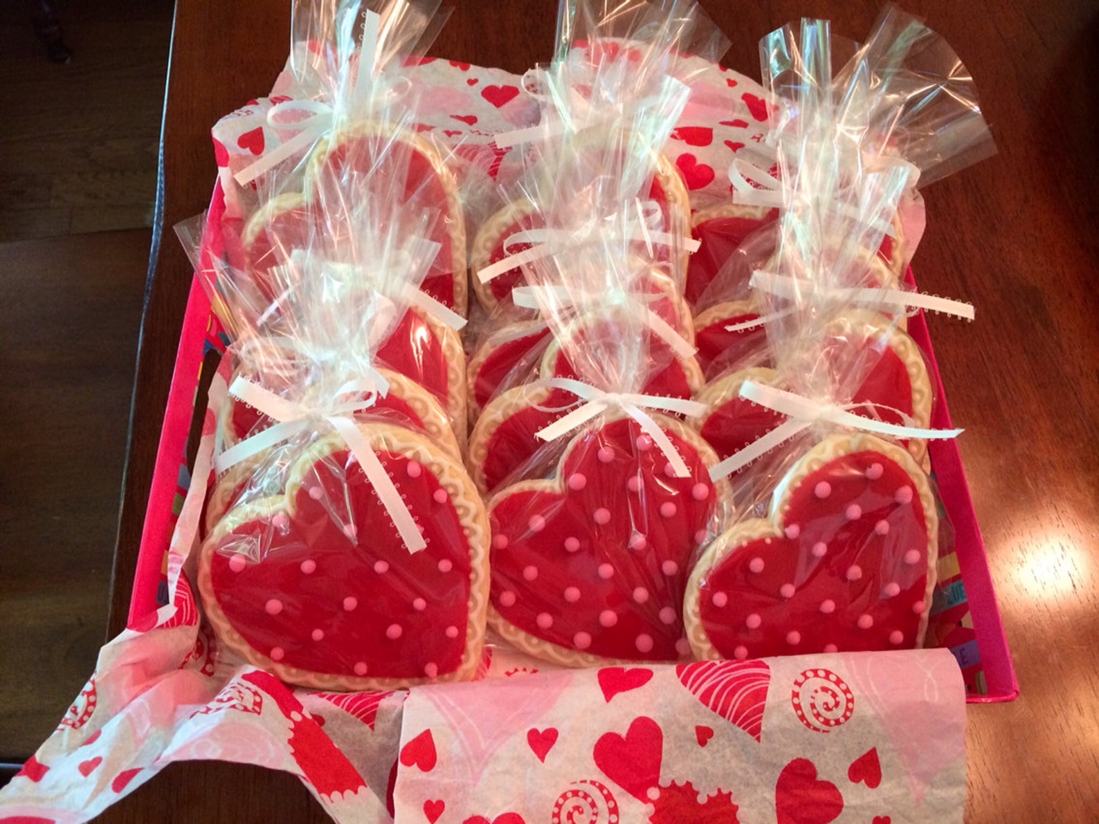 Giant Heart Cookies perfect party cookies | Etsy