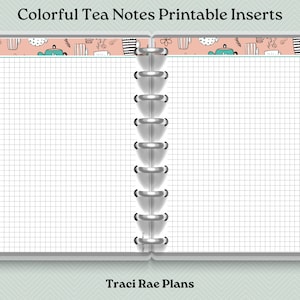 Printable Insert Bundle - Colorful Tea Notes - Etsy