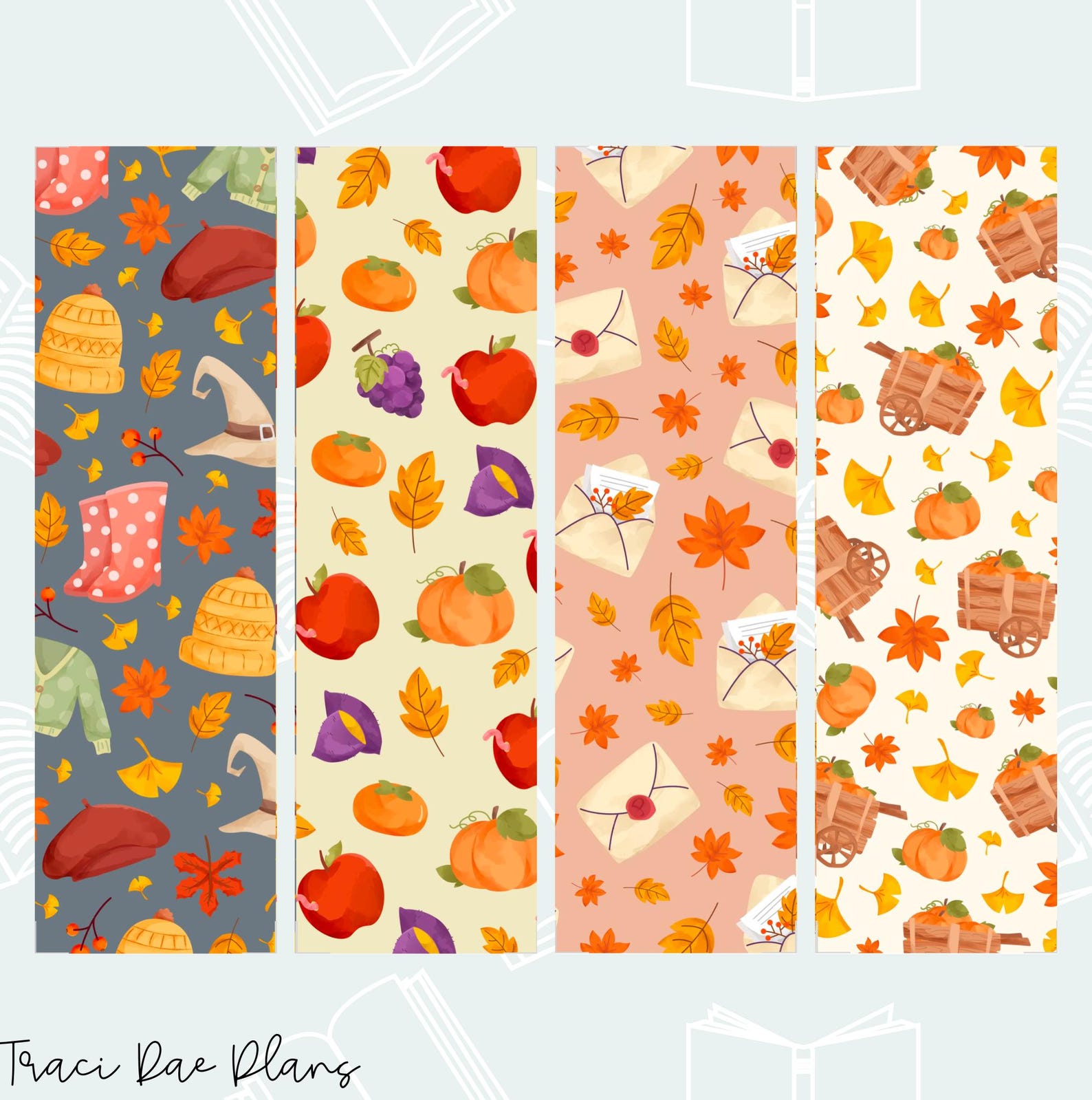 Printable Bookmark Bundle - Cozy Fall - Etsy