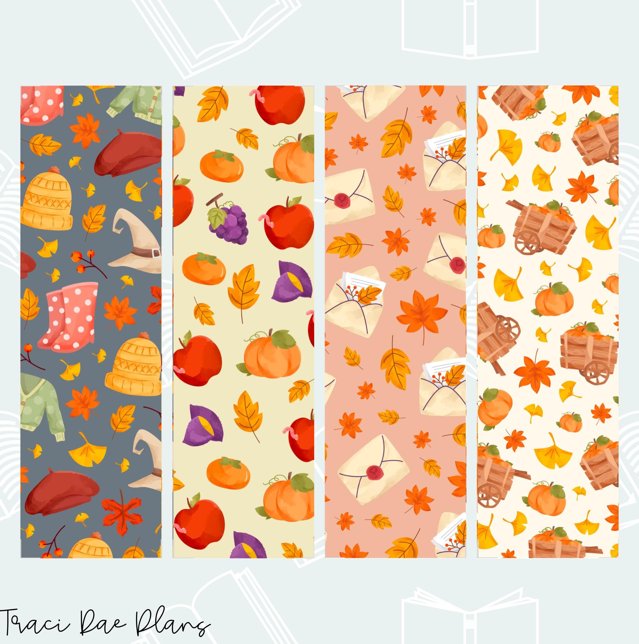 Printable Bookmark Bundle - Cozy Fall - Etsy