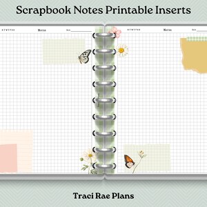 Printable Insert Bundle - Scrapbook Notes - Etsy