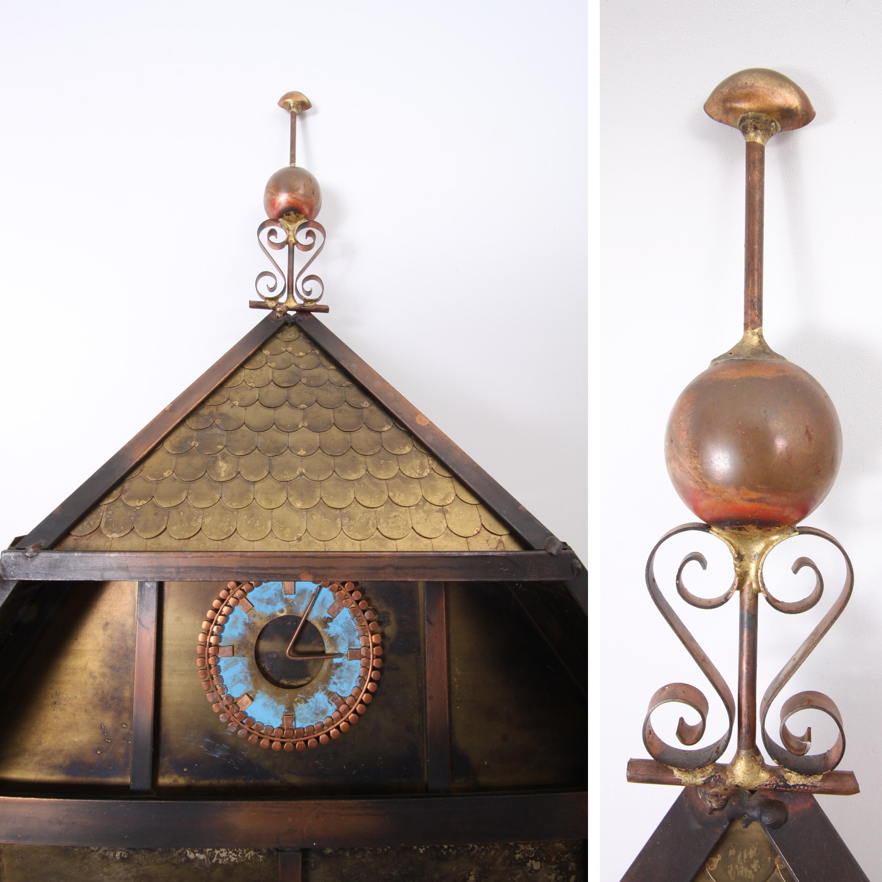 Curtis Jere Parisian House / Clock-tower 4 1/2 FT Tall Wall | Etsy