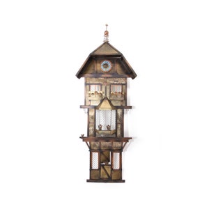 Curtis Jere Parisian House / Clock-tower - 4 1/2 FT Tall Wall Sculpture ...