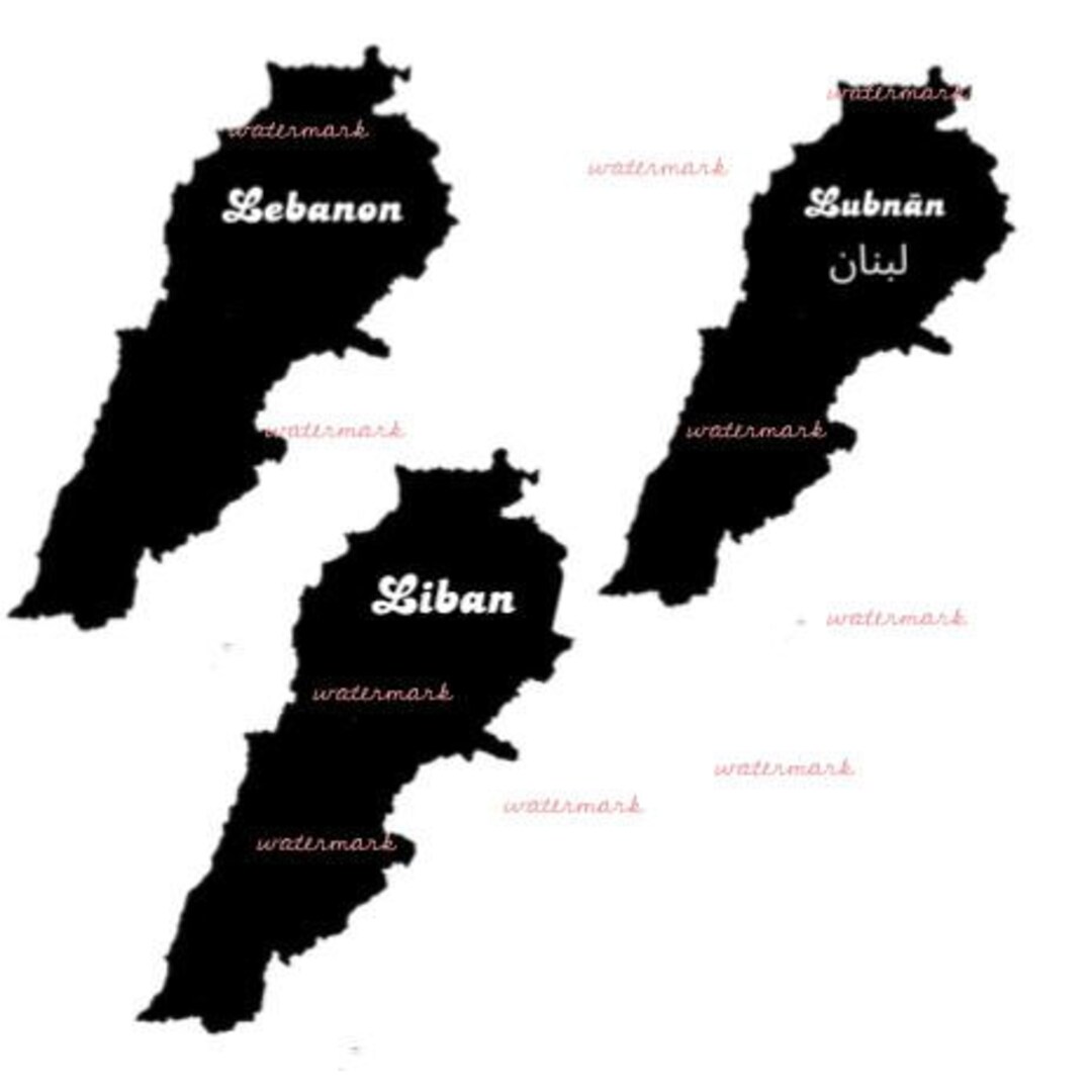 Lebanon Pngs With Country Names - Etsy