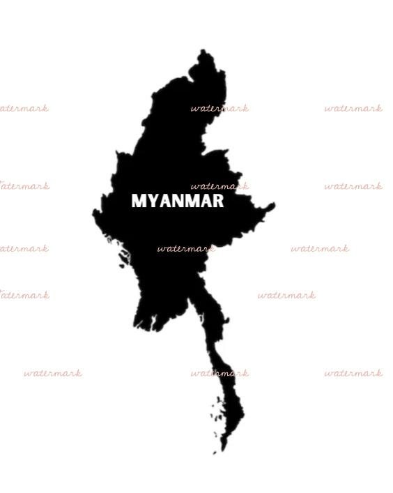 Myanmar Pngs With Country Names - Etsy