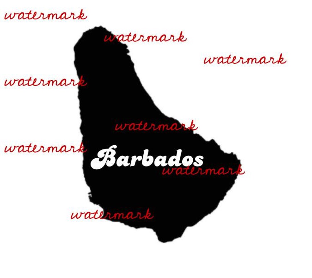 Barbados Pngs With Country Name - Etsy