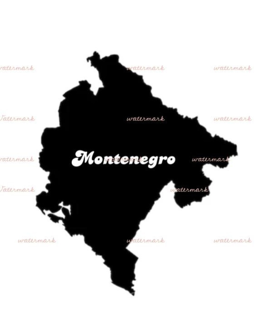 Montenegro Pngs With Country Names - Etsy