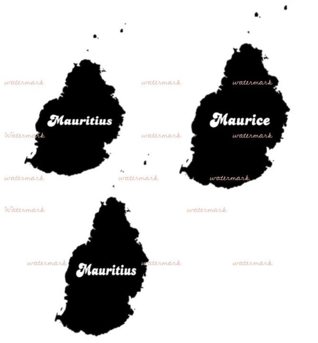 Mauritius Pngs With Country Names - Etsy
