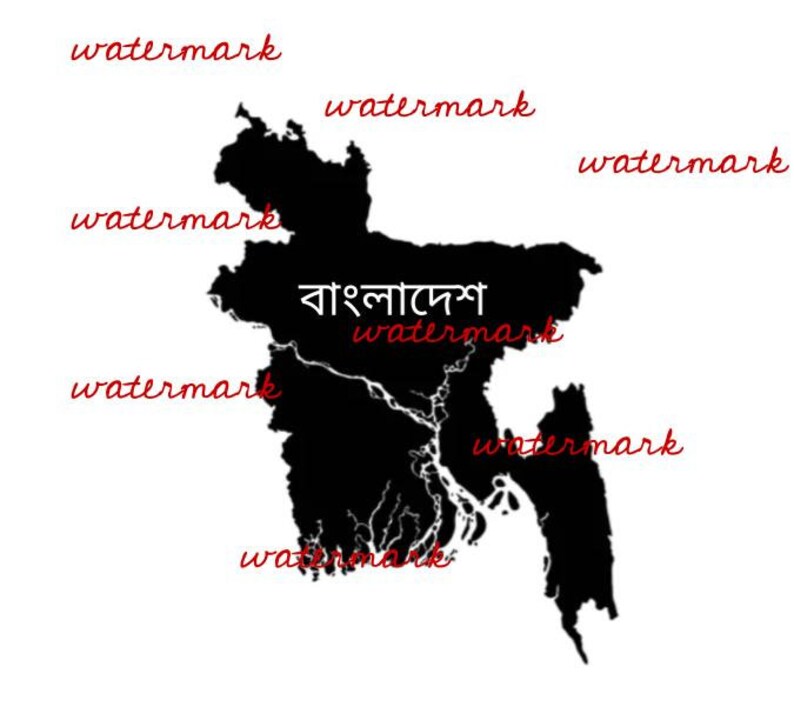 Bangladesh PNG With Country Names - Etsy