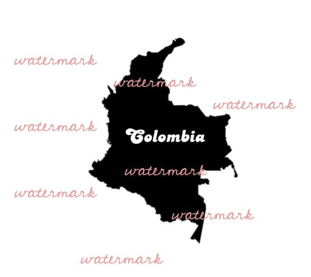 Colombia Pngs With Country Name - Etsy