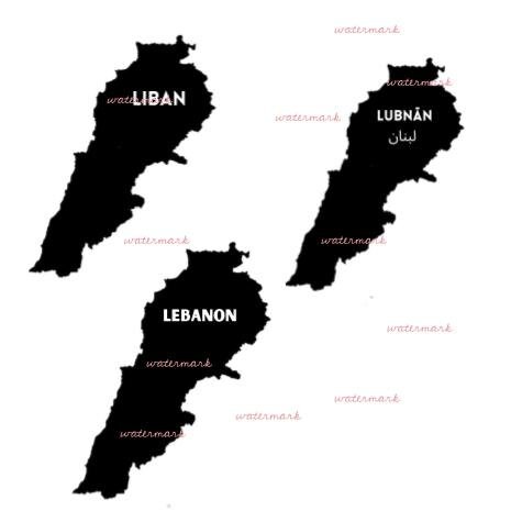 Lebanon Pngs With Country Names - Etsy