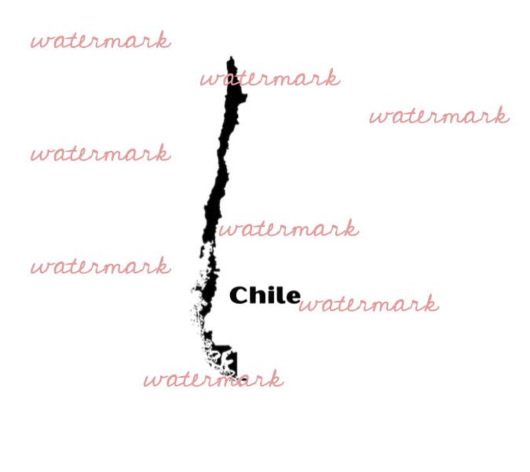 Chile Pngs With Country Name - Etsy