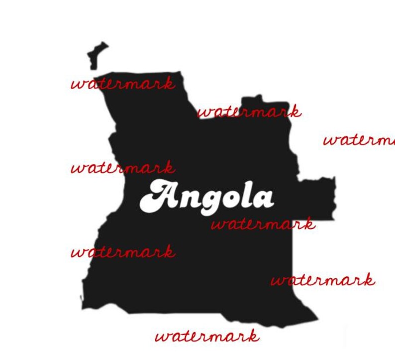 Angola Pngs With Country Name - Etsy