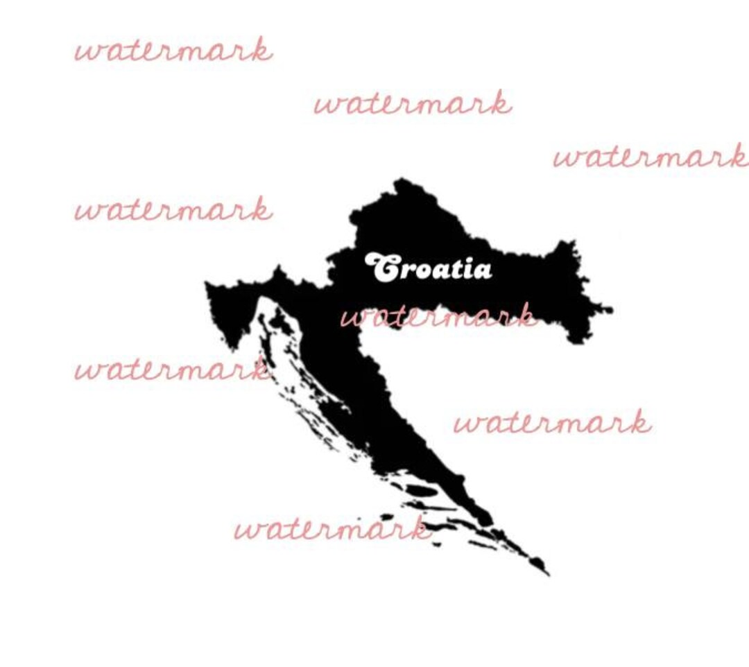 Croatia Pngs With Country Names - Etsy