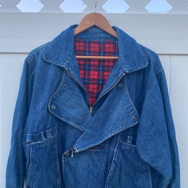 80s Denim Jacket - Etsy