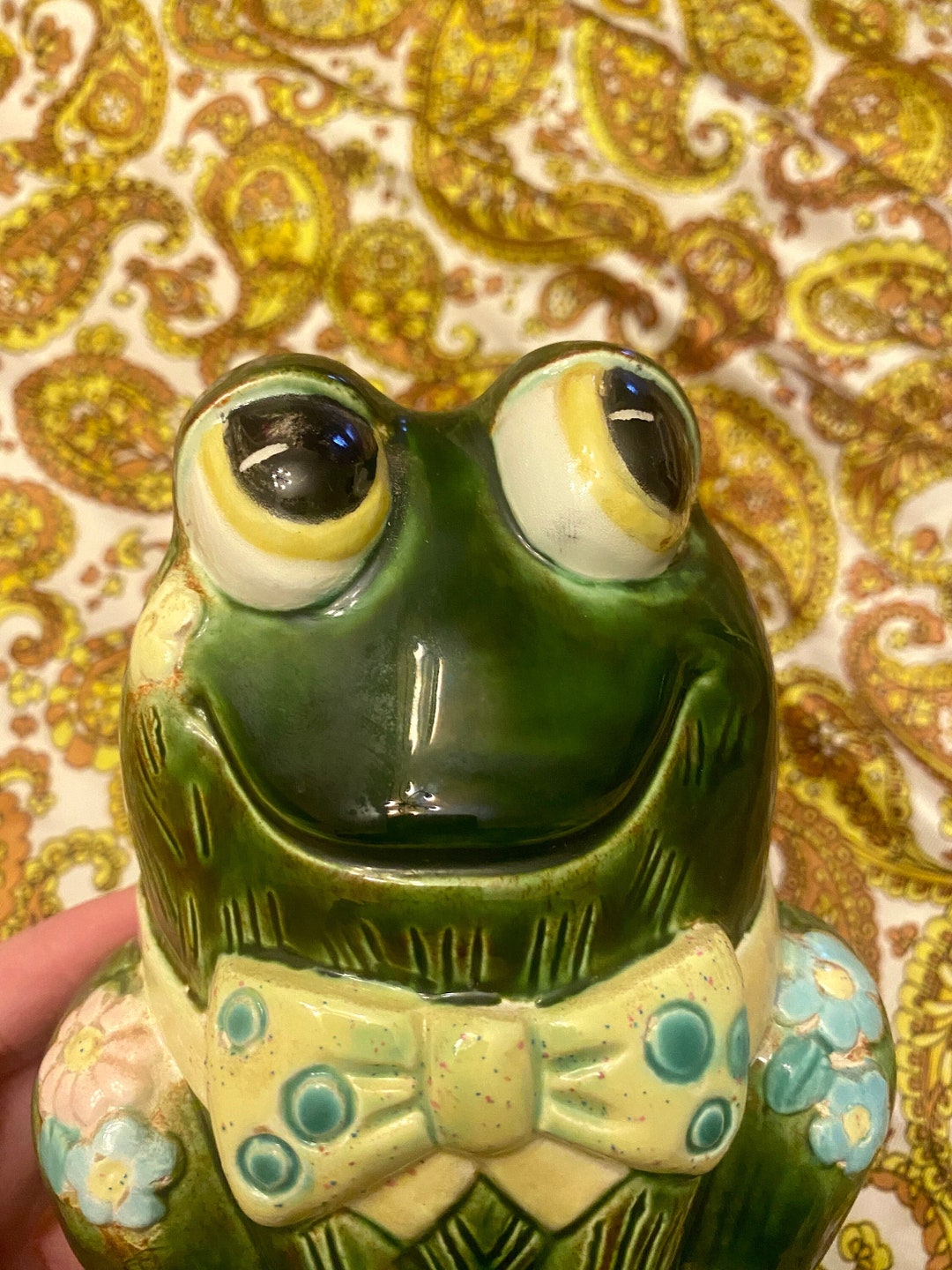 1960s/70s Flower Power Dapper Frog Psychedelic Kitsch Ceramic Bank - Etsy