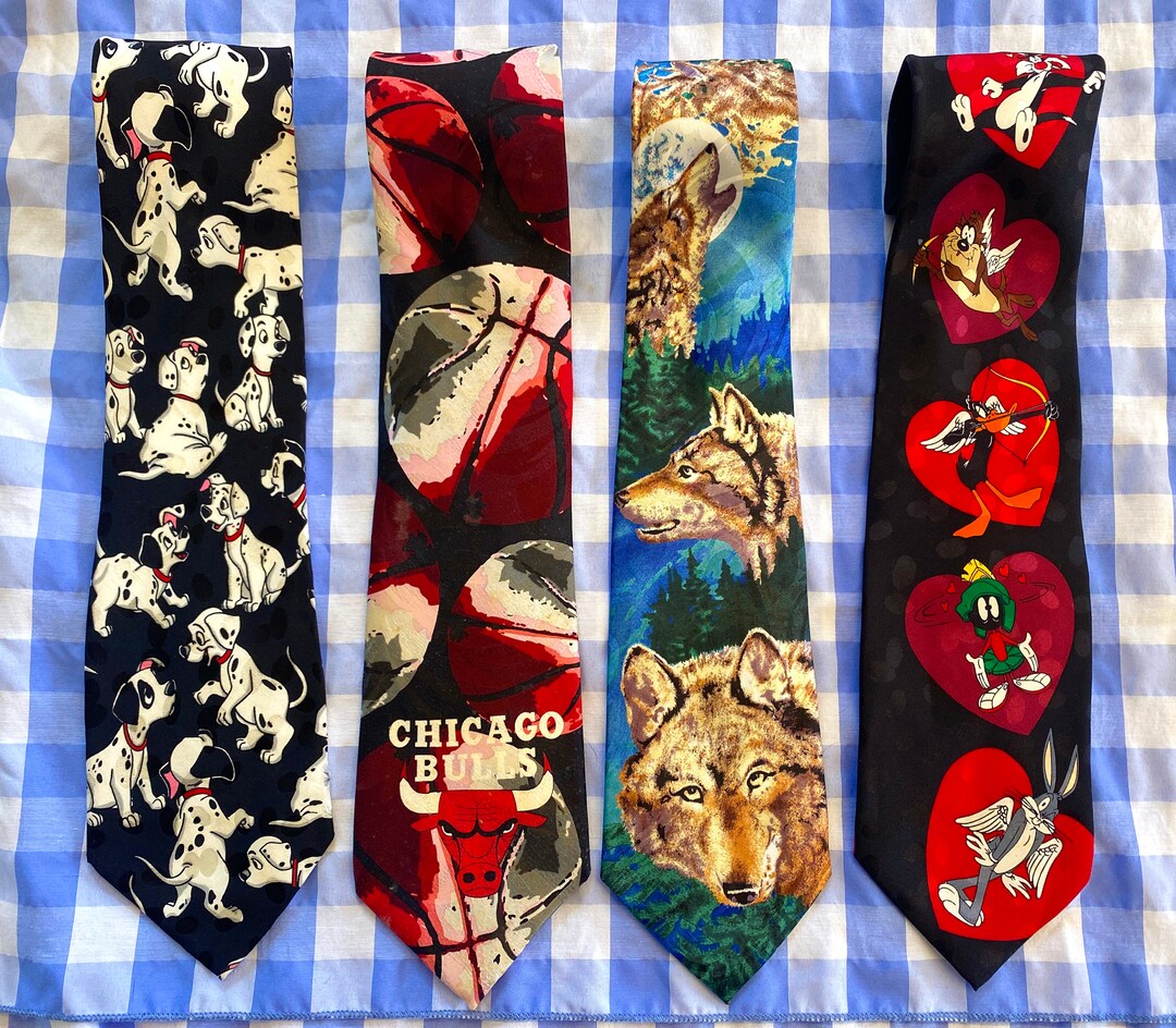 1990s Fun Animal Cartoon Novelty Ties!! - Etsy