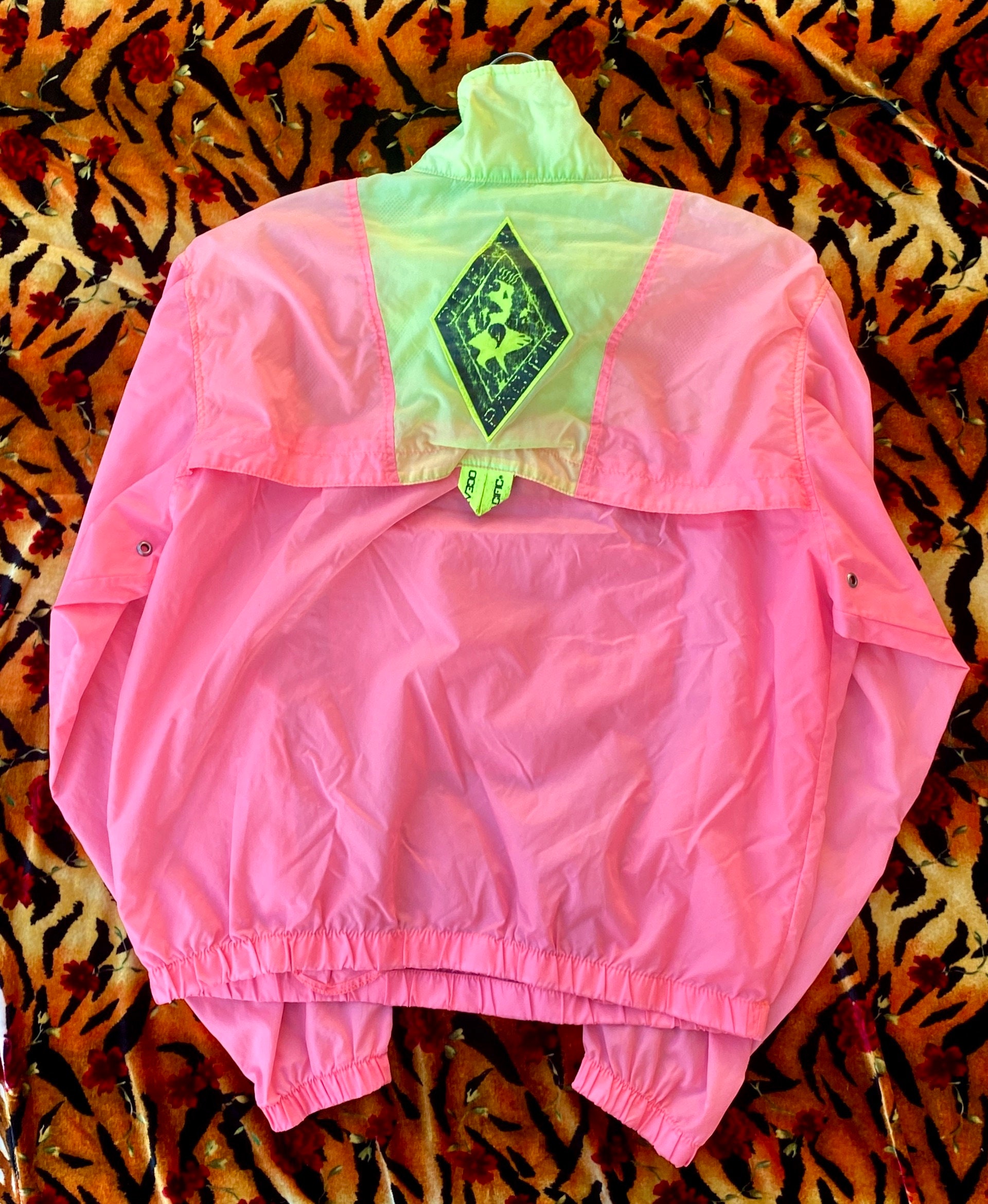 1980s/ Early 90s OCEAN PACIFIC OP Neon Pink and Highlighter Yellow ...