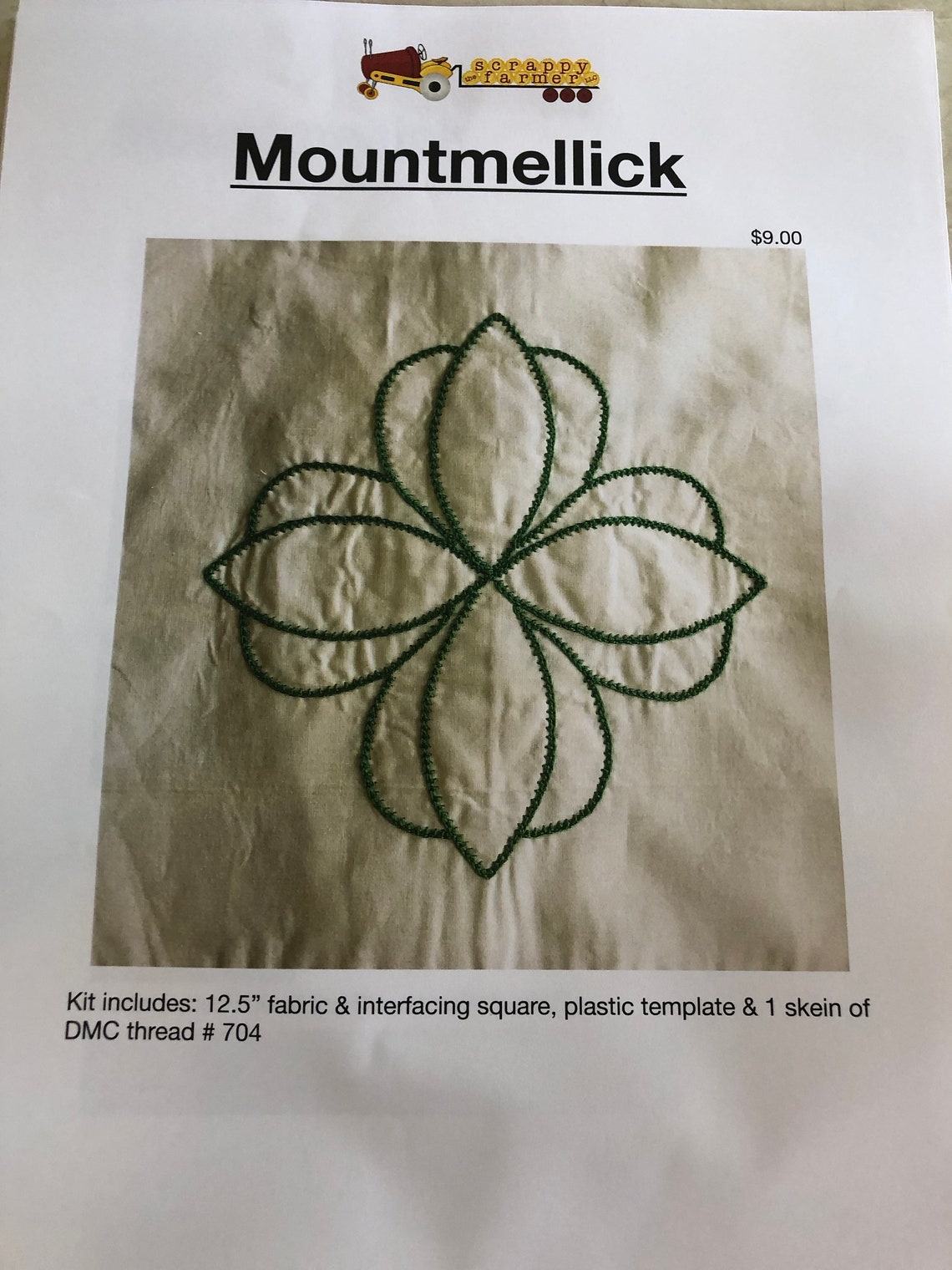 White Mountmellick Embroidery Kit - Etsy