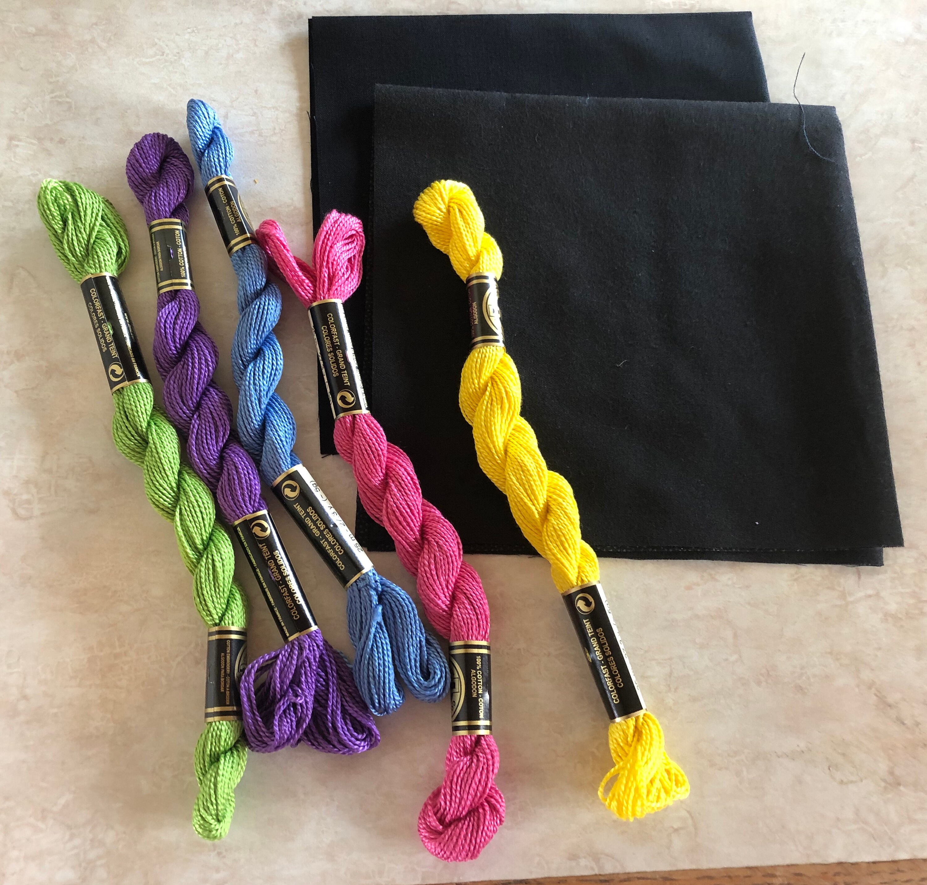 Black Chain Stitch Embroidery Kit - Etsy.de