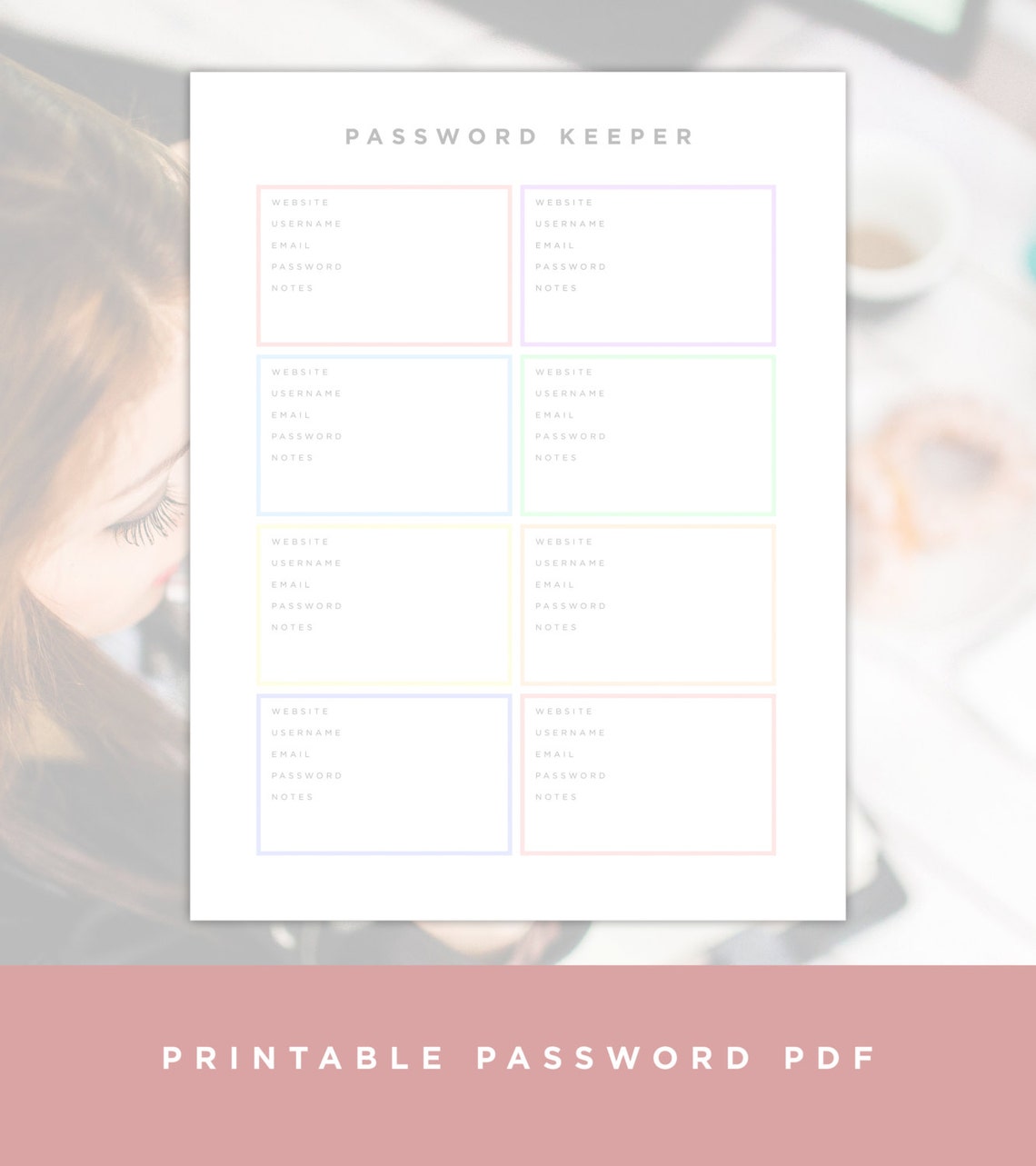 Website Password Keeper Website Log-in Information, Online Password ...