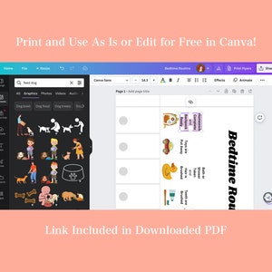 Magnet Flip Chore or Routine Chart for Young Kids, Print at Home Chore ...