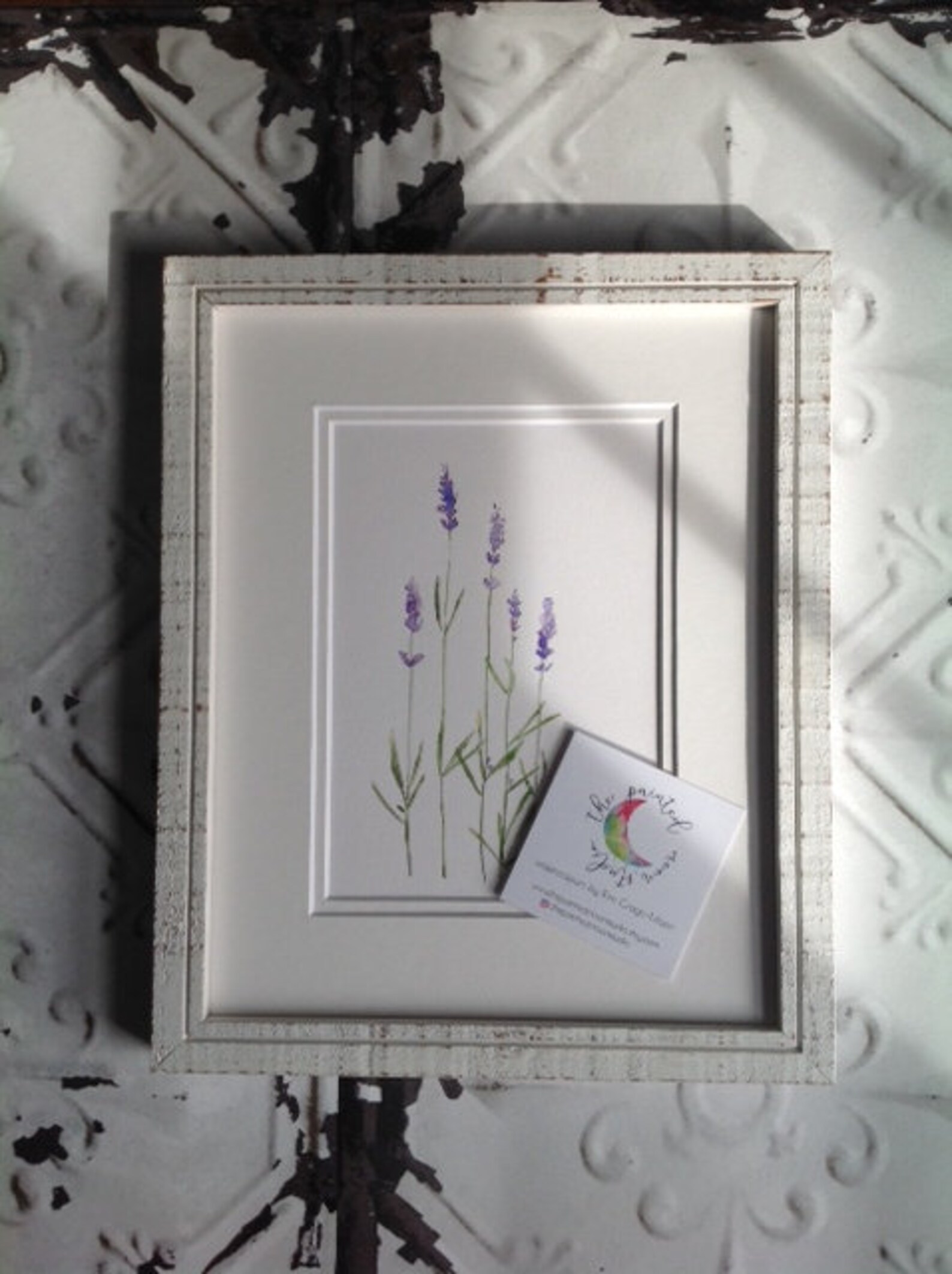 Purple Lavender Watercolor Art Print Floral Wall Art | Etsy