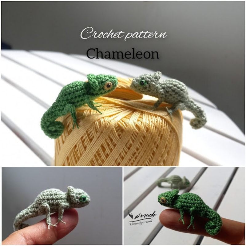 Crochet Chameleon Pattern - Etsy