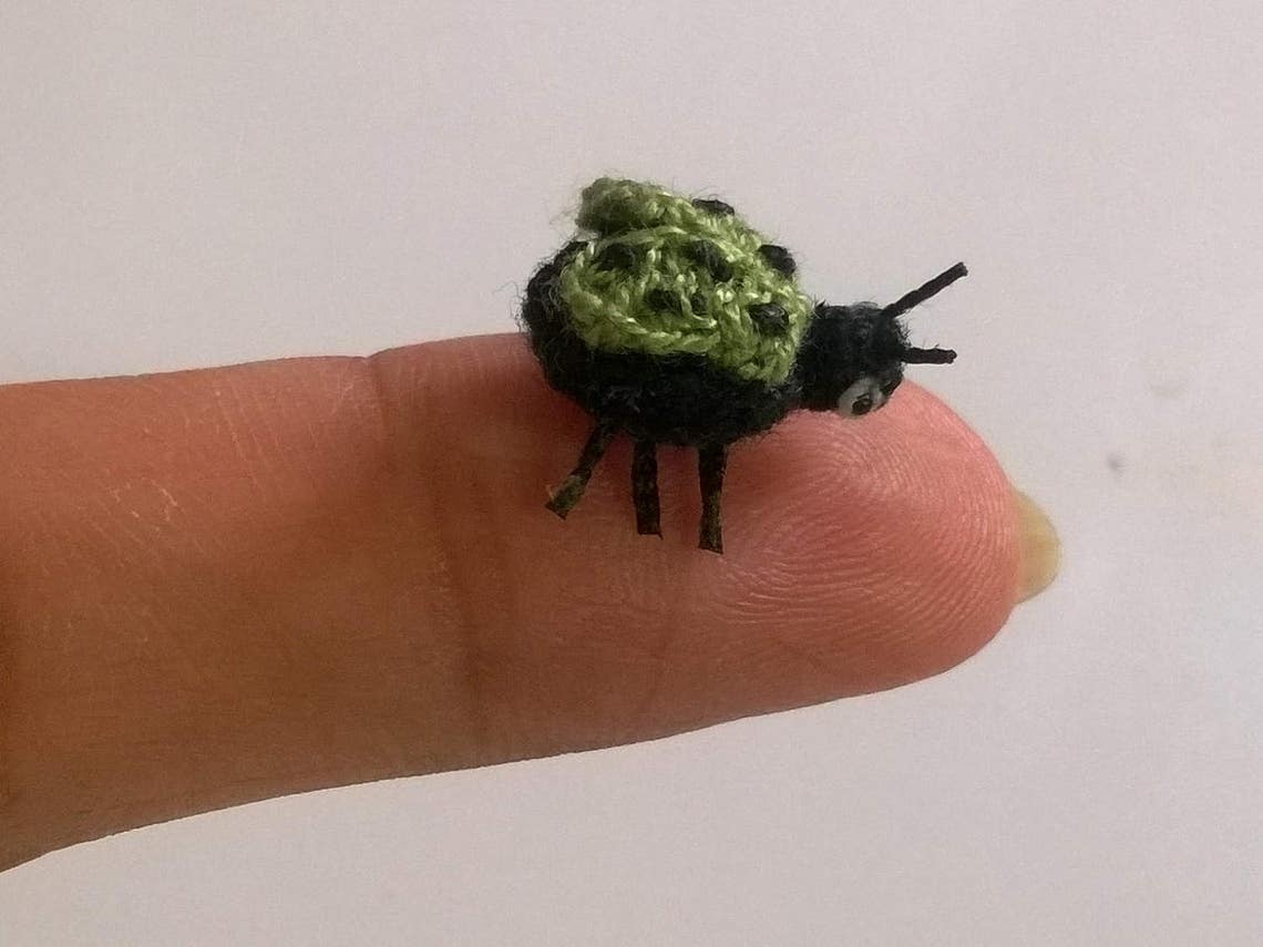 Mini Ladybug Pattern Miniature Amigurumi Animals Crochet - Etsy