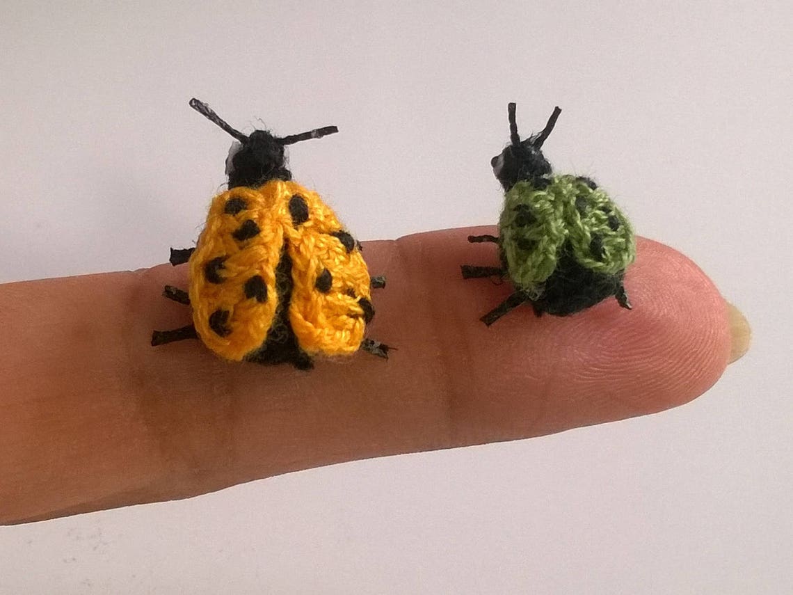 Mini Ladybug Pattern, Miniature Amigurumi, Animals Crochet - PDF ...