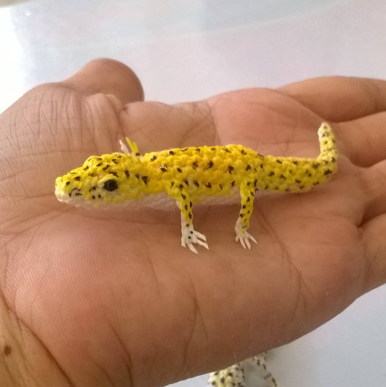 Mini Leopard Gecko Pattern Miniature Amigurumi Animals - Etsy