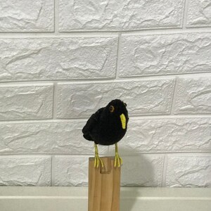 Mini Blackbird Pattern, Amigurumi Bird, Animals Crochet, Crochet Bird ...