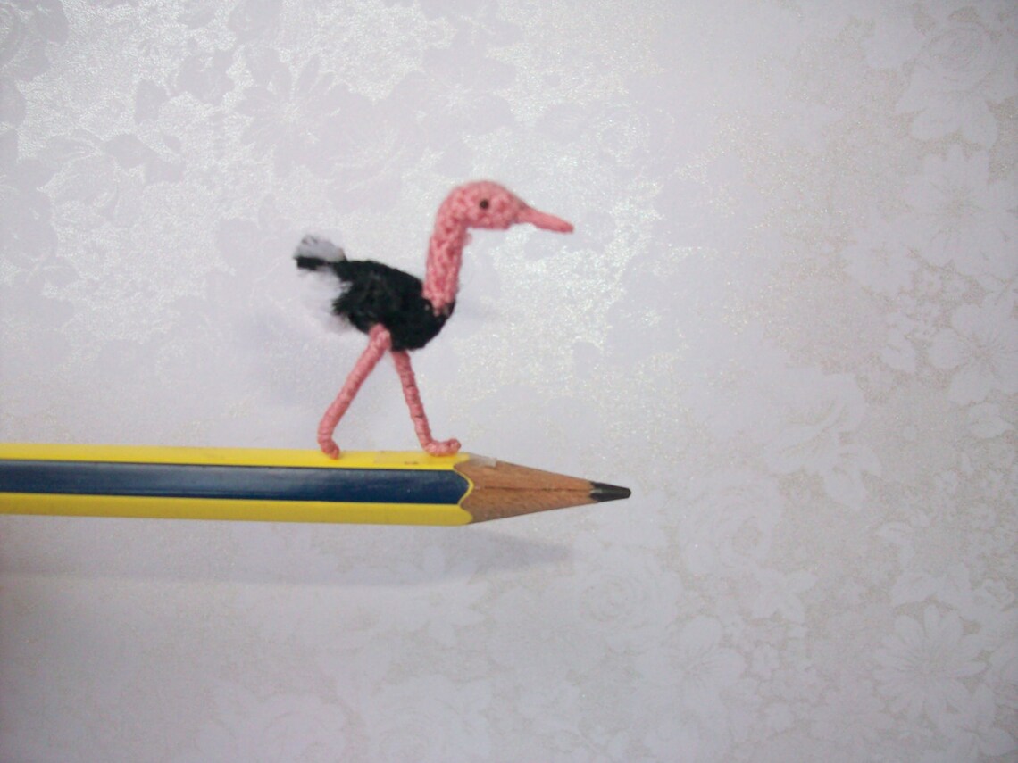 Mini Ostrich Crochet Pattern, Miniature Amigurumi, Stuff Animal-pdf ...