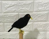 Mini Blackbird Pattern Amigurumi Bird Animals Crochet - Etsy