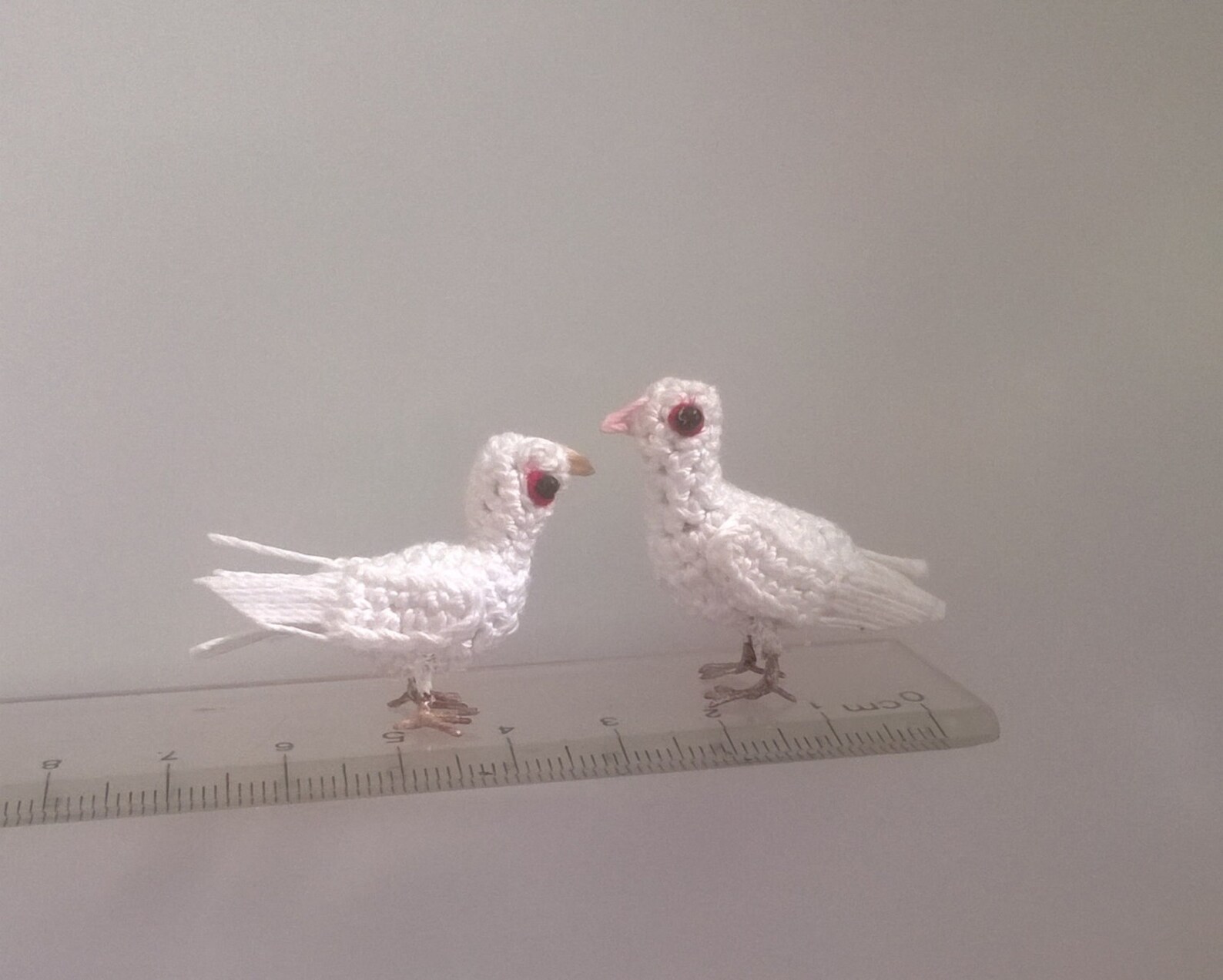 Mini White Dove Pattern Miniature Amigurumi Animals Crochet - Etsy