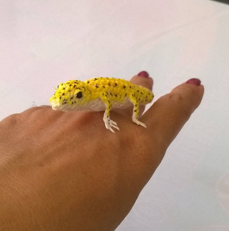 Mini Leopard Gecko Pattern Miniature Amigurumi Animals - Etsy