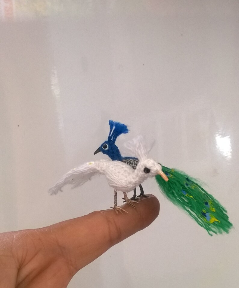 Mini Peacock Pattern, Miniature Amigurumi, Animals Crochet # 121, PDF ...