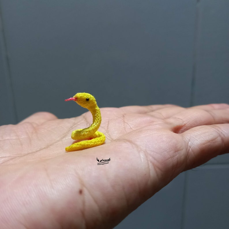 Tiny Snake Pattern, Miniature Amigurumi, Animals Crochet - 1724 - Etsy