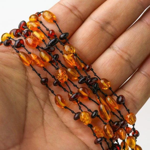 Vintage Baltic Amber Multi strand Necklace Etsy