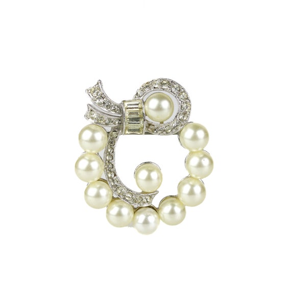 Vintage Marvella Art Deco Pearl and Diamante Rhinesto… - Gem