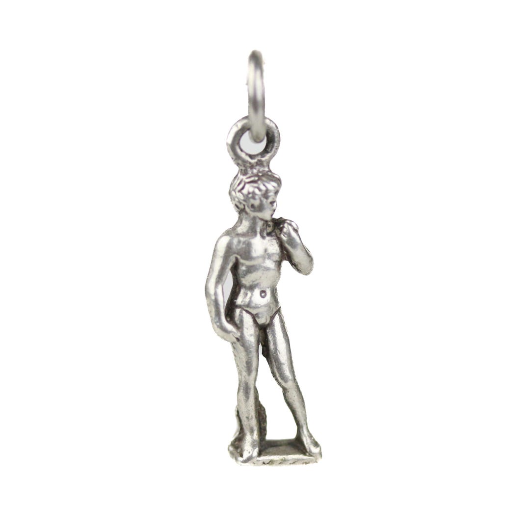 Vintage 800 Silver Michelangelo's David Statue Charm - Etsy