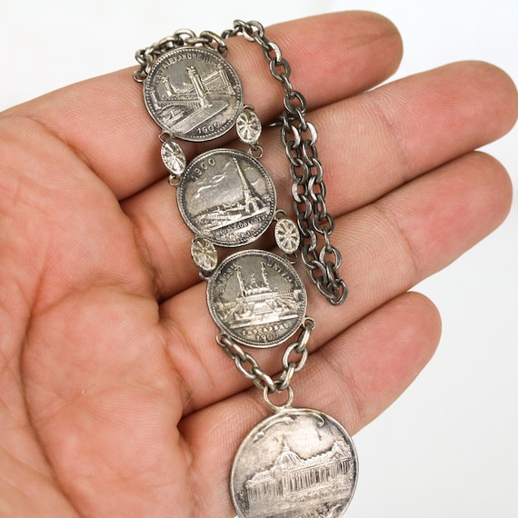 Antique 1900 Exposition Universelle Paris Watch Fob w… - Gem