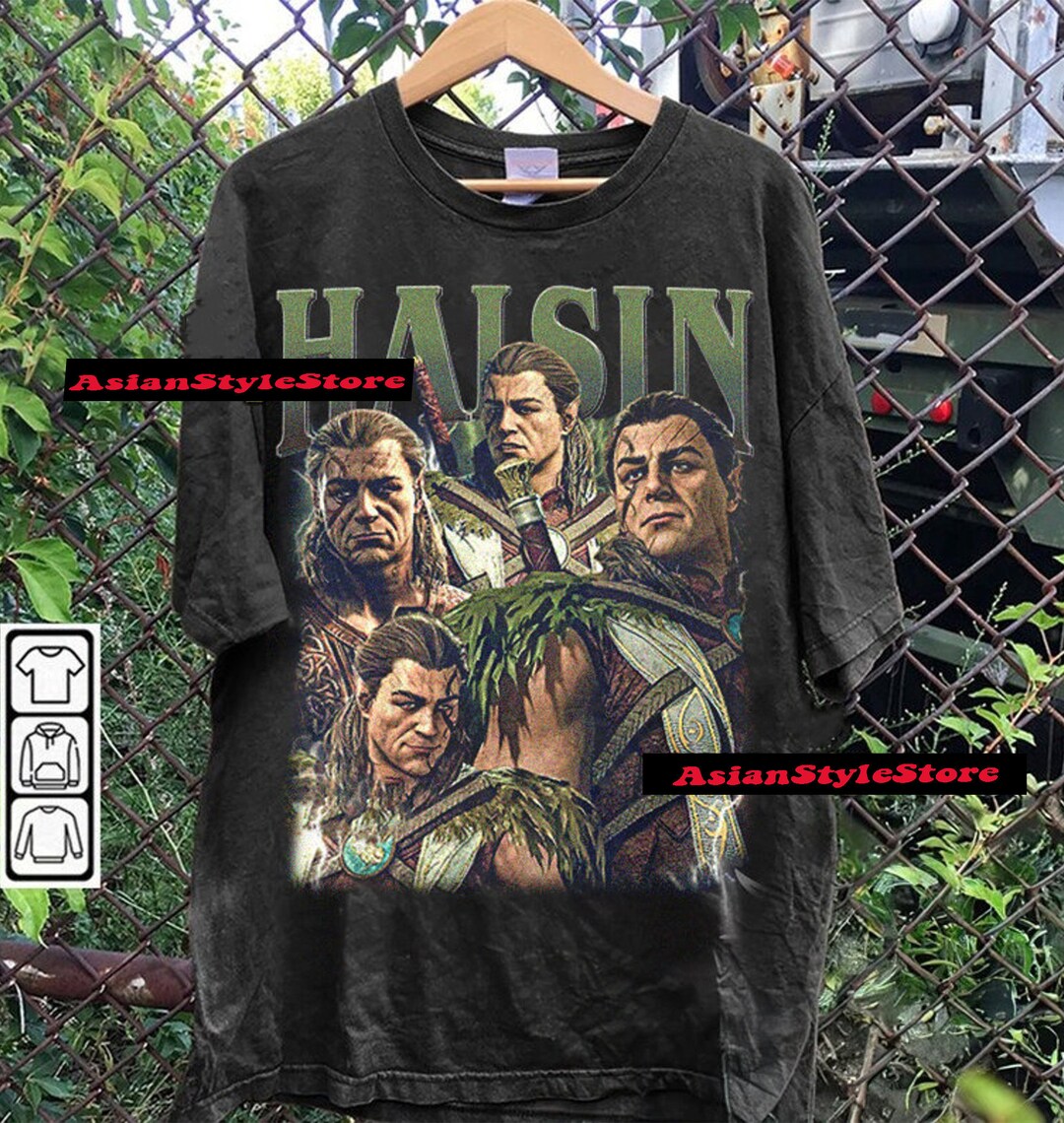 Halsin Baldurs Gate 3 Vintage T-shirt Halsin Unisex Bootleg - Etsy