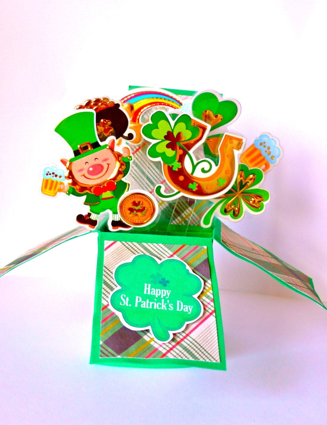 Pop up St Patrick's Day Cards, St Patricks Day Box Card, St. Patricks ...